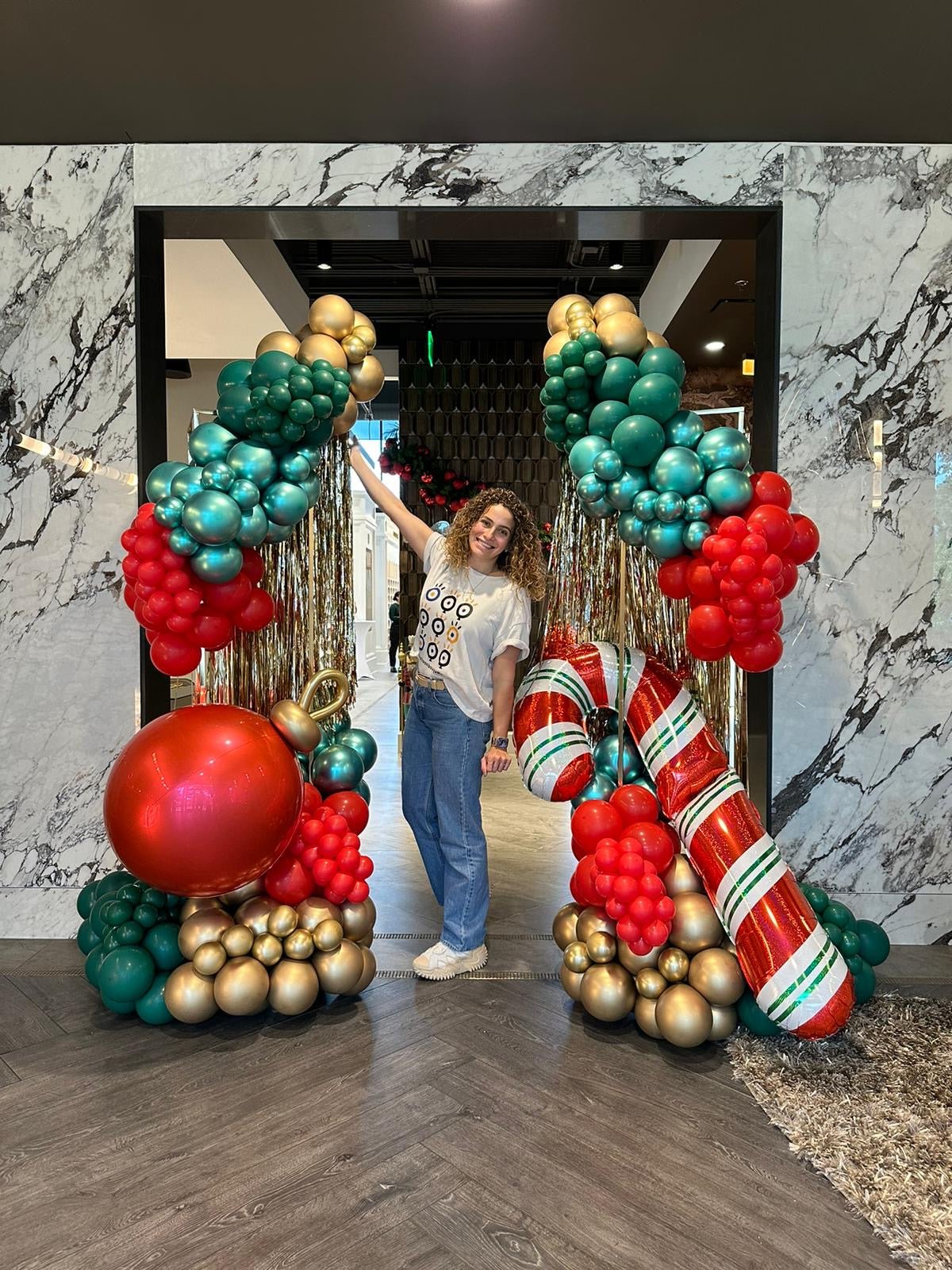 Xmas Standing Garland Balloon Boutique